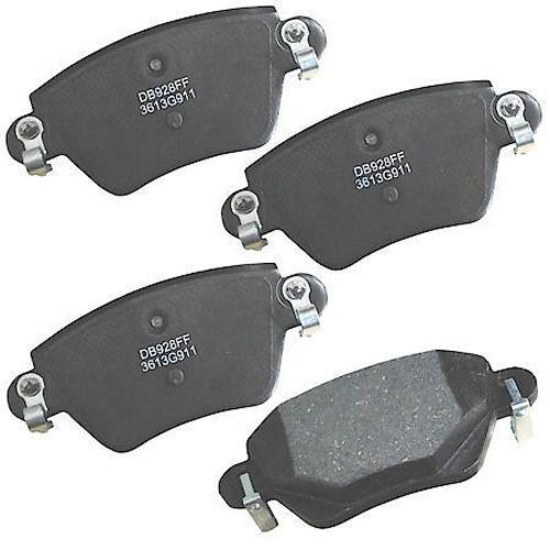Disc Brake Pad Set-Premium Gold Ceramic Rear Brake Pads CARQUEST ...