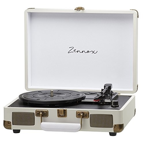 Retro Style Briefcase Record Player Vinyl Turntable, Portable Deck with ...