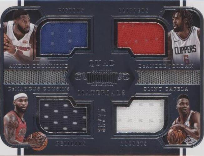 2017-18 Panini Dominion - Quad Materials #35 Andre Drummond, DeMarcus ...