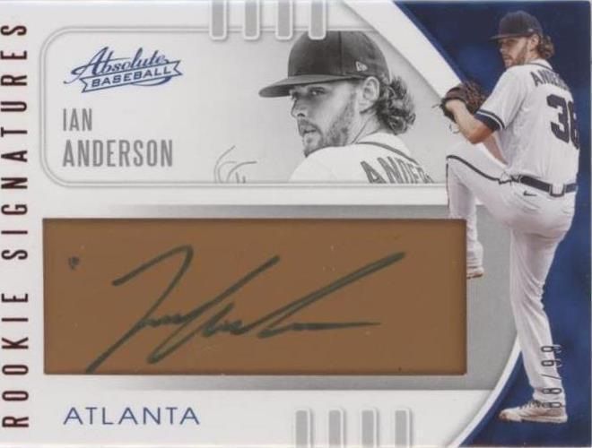 2021 Panini Absolute - Rookie Baseball Material Signatures Ian Anderson ...