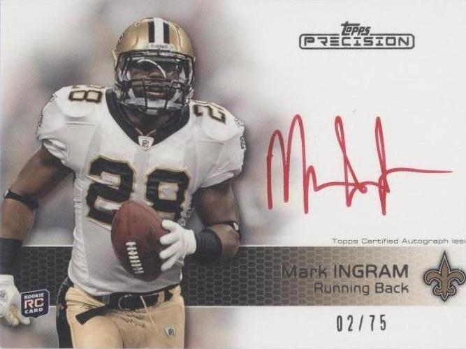 2011 Topps Precision - Rookie Autographs Red Ink #110 Mark Ingram /75 ...