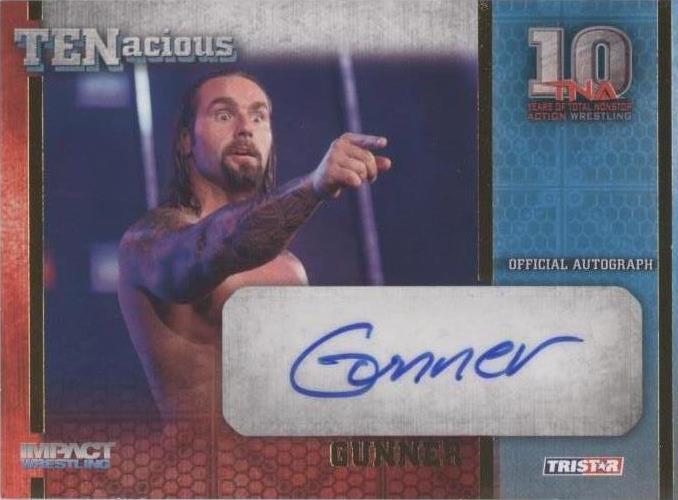 2012 TRISTAR TNA TENacious - Autographs Gunner #TEN-35 Gold /100 (AU ...