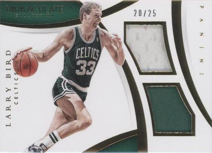 2014-15 Panini Immaculate Collection - Dual Memorabilia Larry Bird #DM-LB /25 (MEM) for sale ...