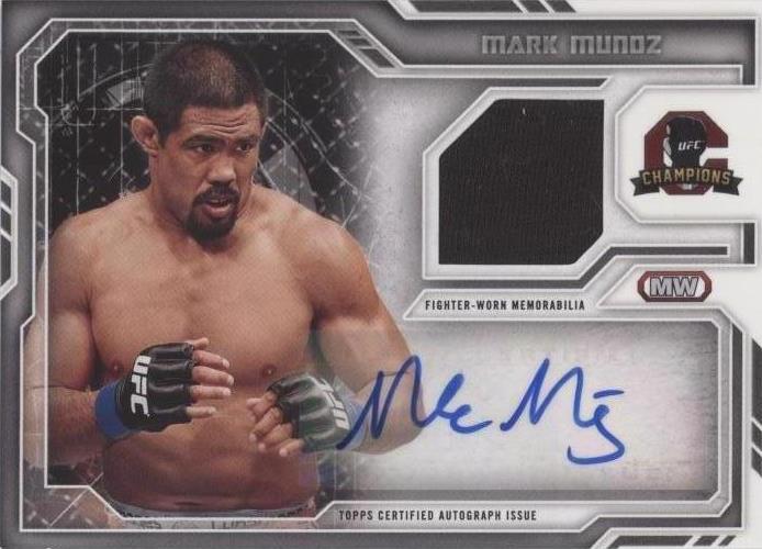 2014 Topps UFC Champions - Fighter Autographed Relics #FAR-MMU Mark ...