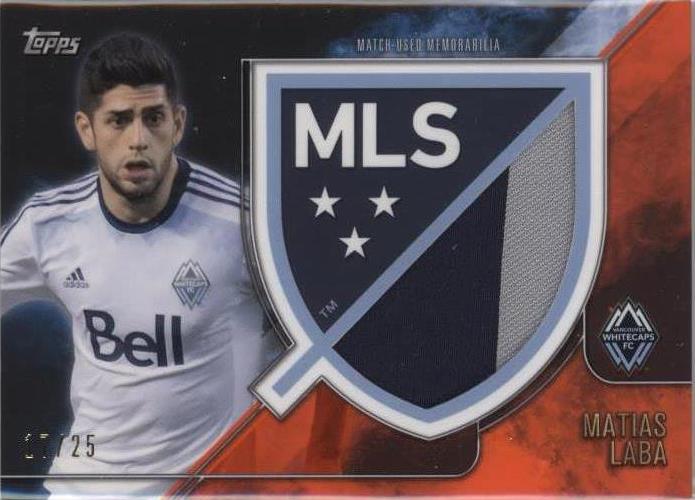 2015 Topps Apex - Crest Jumbo Relics Orange #CJR-ML Matias Laba /25 ...