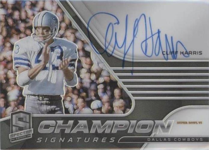 2021 Panini Spectra - Champion Signatures Cliff Harris #CS-CH /125 (AU ...