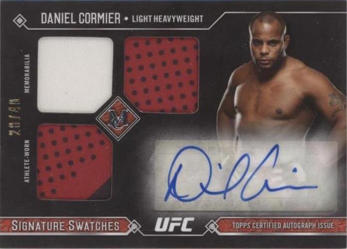 2017 Topps UFC Museum Collection - Signature Swatches Triple #SSATR-DC ...