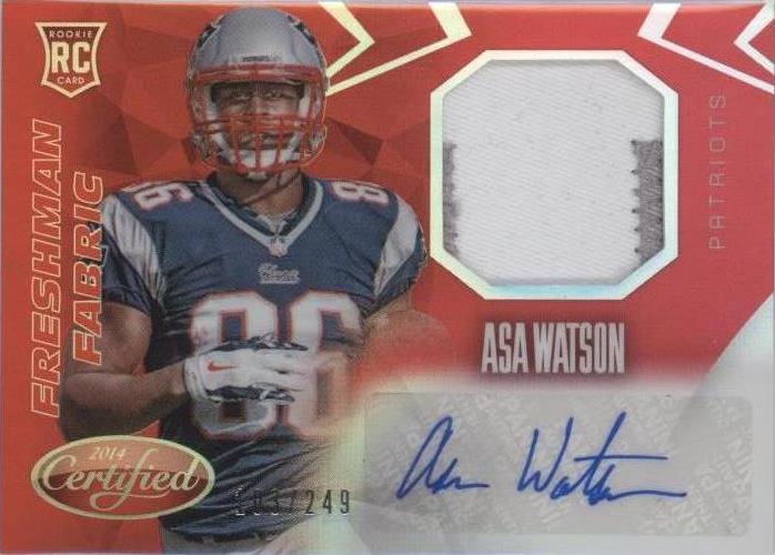 2014 Panini Certified - Freshman Fabric Mirror Signatures Red #205 Asa ...