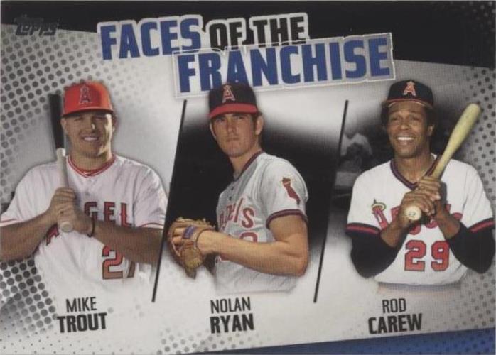 2019 Topps - Faces of the Franchise Black #FOF-1 Mike Trout, Nolan Ryan ...