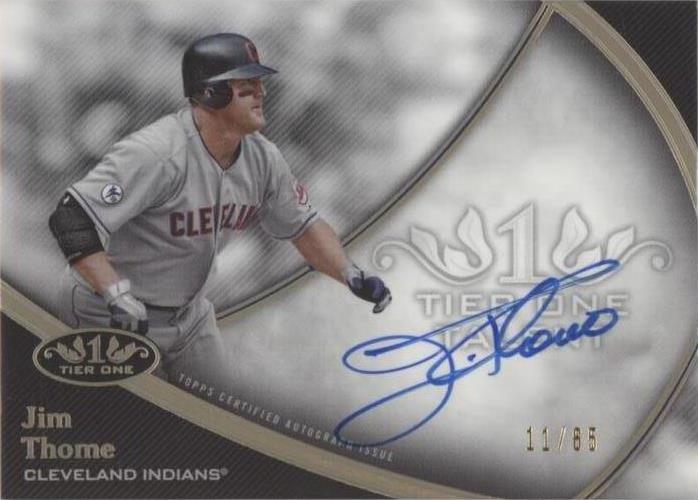 2020 Topps Tier One - Tier One Talent Autographs #T1TA-JT Jim Thome /65 ...