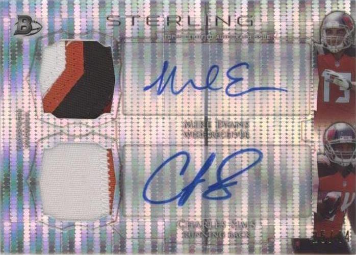 2014 Bowman Sterling - Pulsar Refractor Dual Autograph Dual Patch # ...
