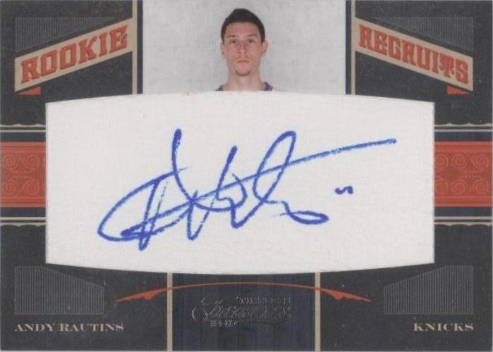 2010-11 Timeless Treasures - Rookie Recruits #137 Andy Rautins /299 (AU ...