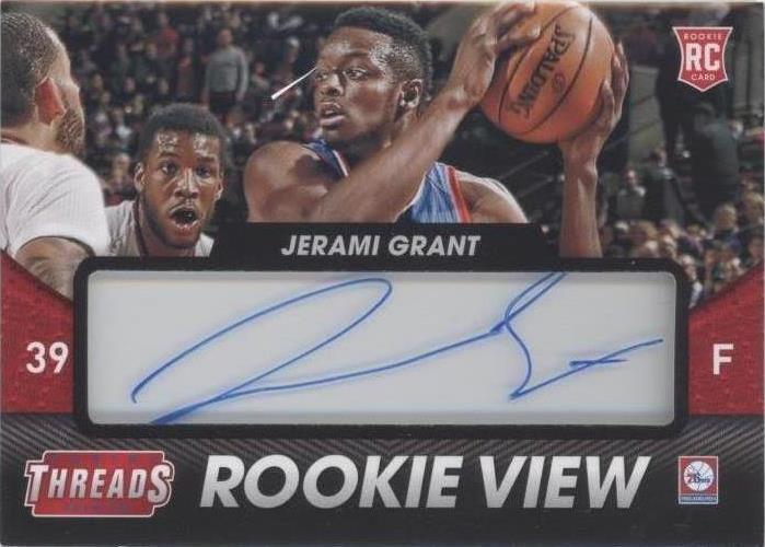 2014-15 Panini Threads - Rookie View Autographs Jerami Grant #10 (AU ...