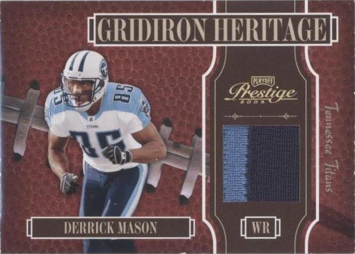 2005 Playoff Prestige - Gridiron Heritage Materials #GH-21 Derrick ...