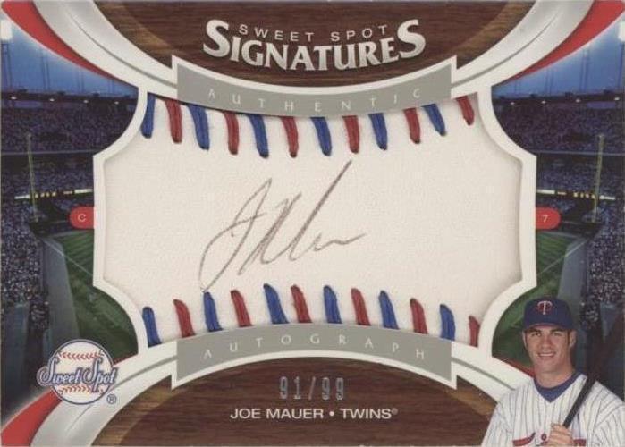 2006 Upper Deck Sweet Spot - Sweet Spot Signatures Joe Mauer #129 Red ...