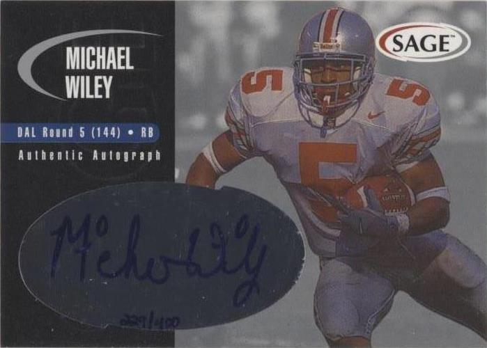 2000 SAGE - Autographs Silver #A50 Michael Wiley /400 (AU, RC) for sale ...
