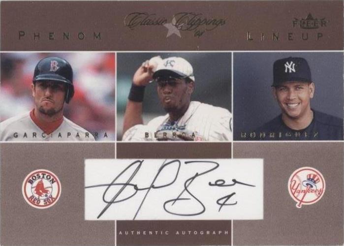 2004 Fleer Classic Clippings - Phenom Lineup Alex Rodriguez, Nomar ...