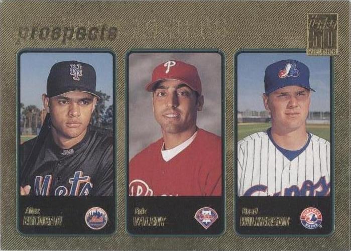 2001 Topps - Prospects Gold #733 Brad Wilkerson, Alex Escobar, Eric ...
