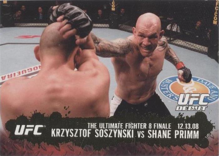 2009 Topps UFC Round 2 - UFC Debut Krzysztof Soszynski, Shane Primm ...