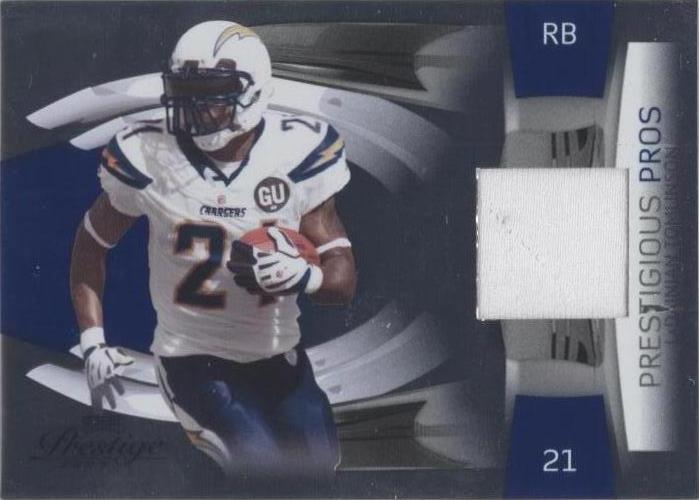 2009 Playoff Prestige - Prestigious Pros Blue Materials #27 LaDainian ...