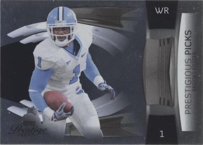 2009 Playoff Prestige - Prestigious Picks Brooks Foster #10 Black /25 ...