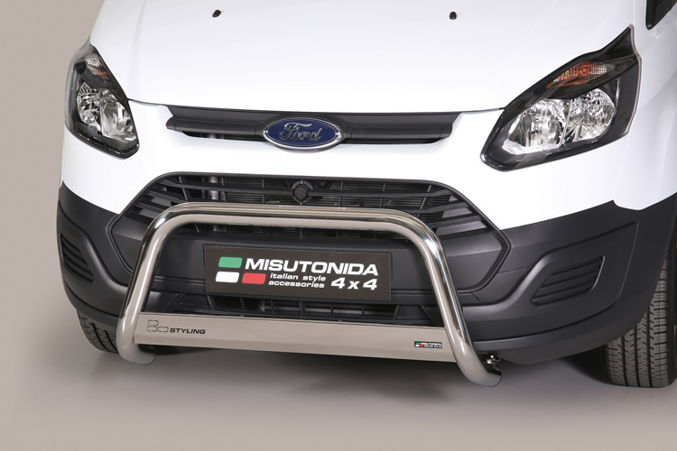 BULL BAR NUDGE BAR for Ford Transit Custom 2013 - UP Ø 63 mm A - BAR EC ...