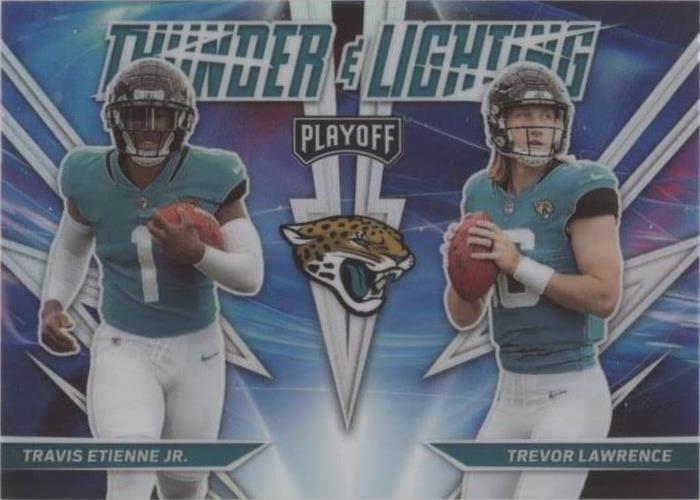 2021 Panini Playoff - Thunder and Lightning Trevor Lawrence, Travis ...