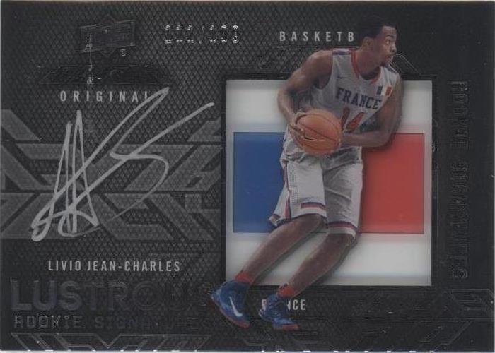 2013-14 Upper Deck Black - Lustrous Rookie Signatures #64 Livio Jean ...