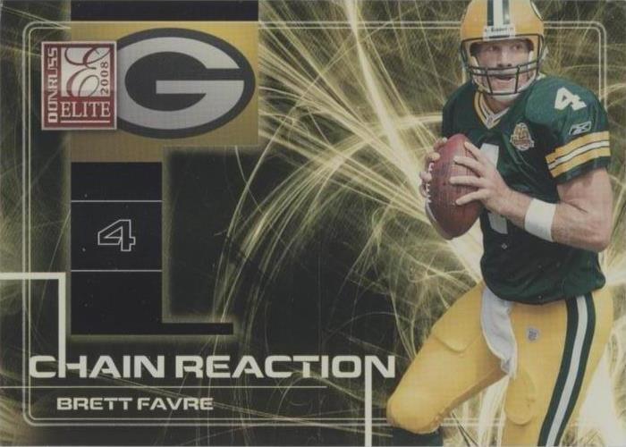 2008 Donruss Elite - Chain Reaction Brett Favre #CR-12 Gold /800 for ...