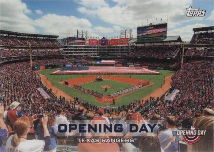 2019 Topps Opening Day - Opening Day Texas Rangers #ODB-TR for sale ...