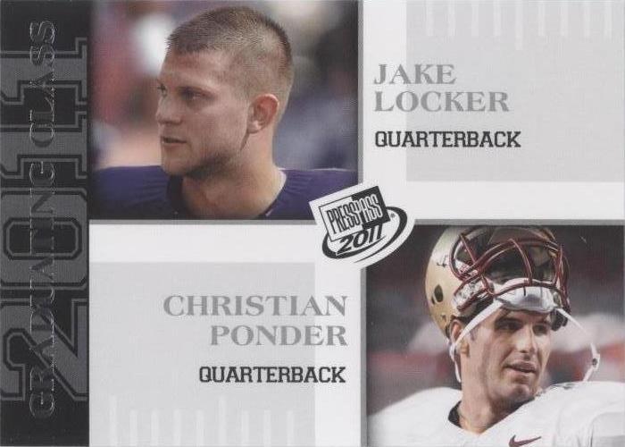 2011 Press Pass - Graduating Class #97 Jake Locker, Christian Ponder ...