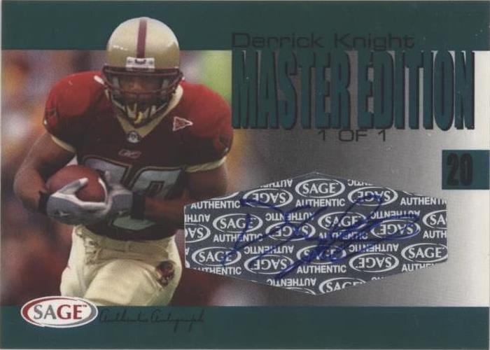 2004 Sage - Autographs Master Edition #A24 Derrick Knight /1 (AU, RC ...