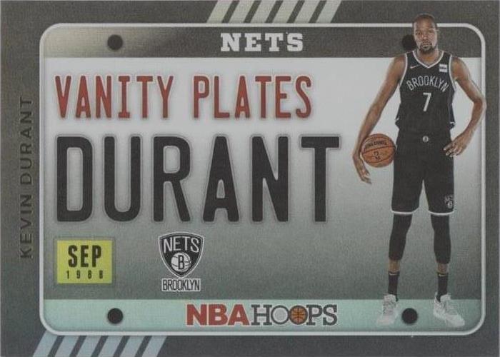 2020-21 Panini NBA Hoops - Vanity Plates Holo #14 Kevin Durant for sale ...