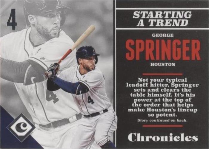 2017 Panini Chronicles - George Springer #9 for sale online | eBay