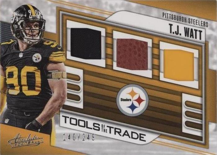 2023 Panini Absolute - Tools of the Trade Triple #TOTT-TJW T.J. Watt ...
