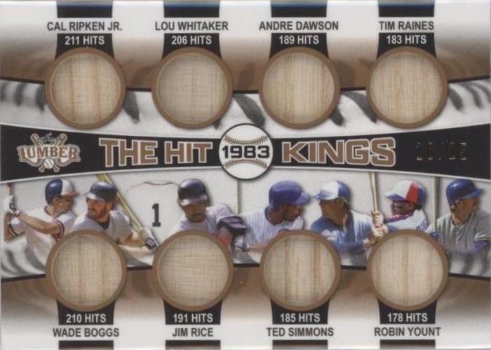2022 Leaf Lumber - The Hit Kings Relics Cal Ripken, Wade Boggs, Robin ...