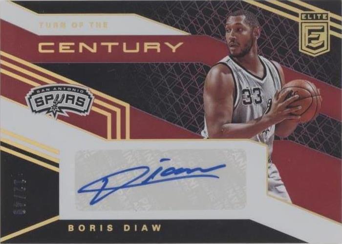 2019-20 Donruss Elite - Turn of the Century Signatures Boris Diaw #TC ...