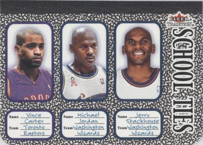 2002-03 Fleer Tradition - School Ties Michael Jordan, Vince Carter ...