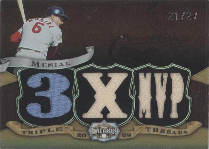 2009 Topps Triple Threads - Relics Sepia #TTR-69 Stan Musial /27 (MEM ...