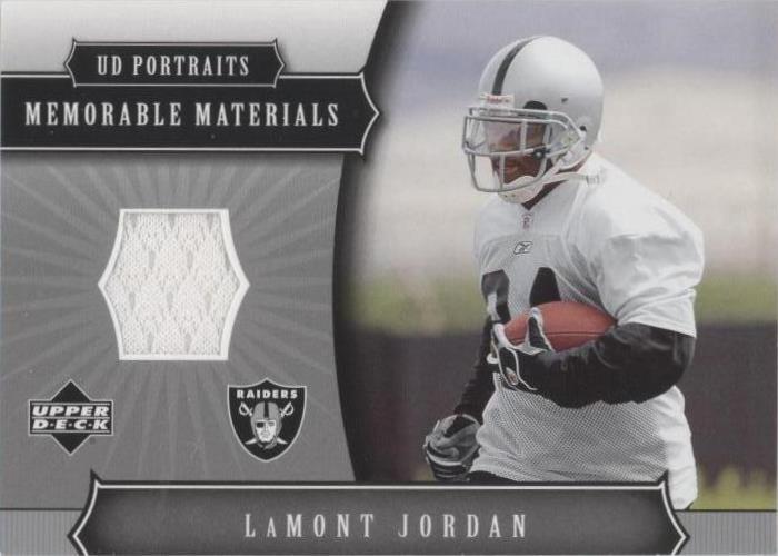 2005 Upper Deck Portraits - Memorable Materials #MM-LJ LaMont Jordan ...