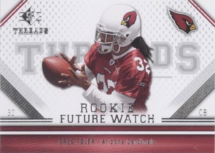 2009 SP Threads - Rookie Future Watch #140 Greg Toler (RC) for sale ...