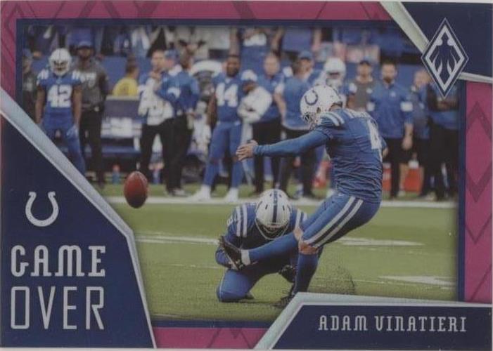 2020 Panini Phoenix - Game Over Pink #10 Adam Vinatieri /199 for sale ...