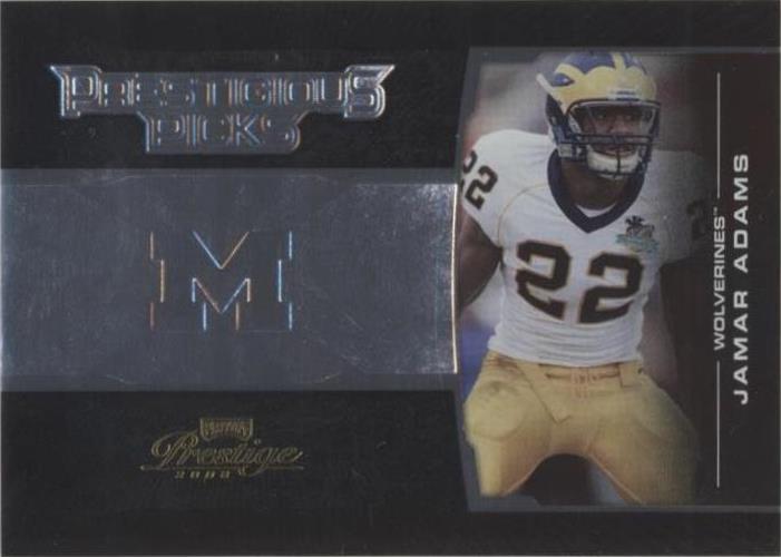 2008 Prestige - Prestigious Picks Black #PPI-27 Jamar Adams /500 (RC ...
