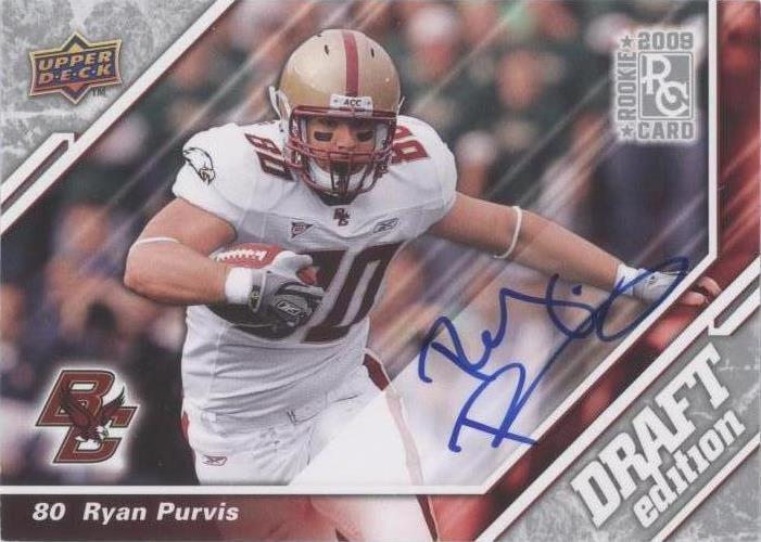 2009 Upper Deck Draft Edition - Ryan Purvis #100 Autographs (AU, RC ...