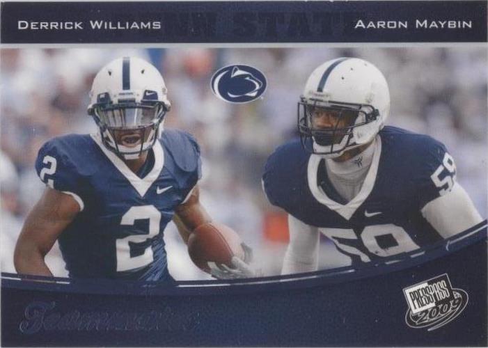 2009 Press Pass - Blue #98 Derrick Williams, Aaron Maybin (RC) for sale ...