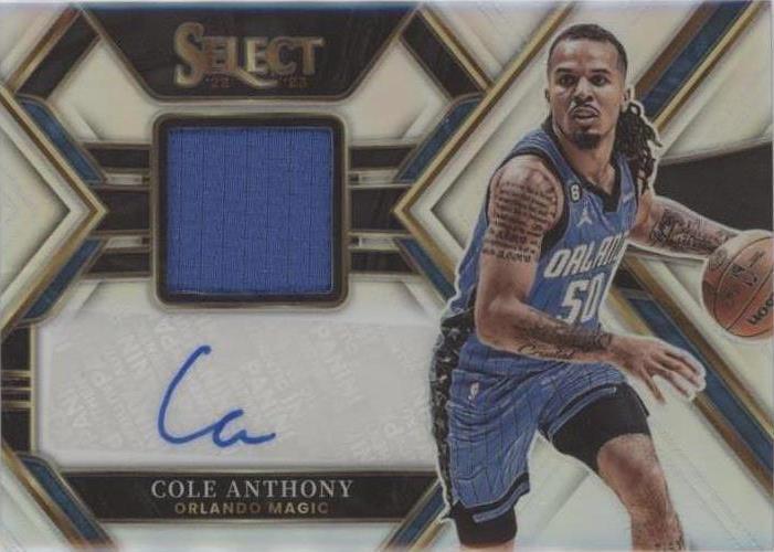 2022-23 Panini Select - Autographed Memorabilia Cole Anthony #AM-CAT ...