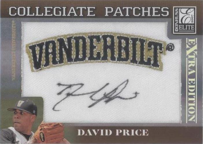 2007 Donruss Elite Extra Edition - Collegiate Patches David Price #CP ...