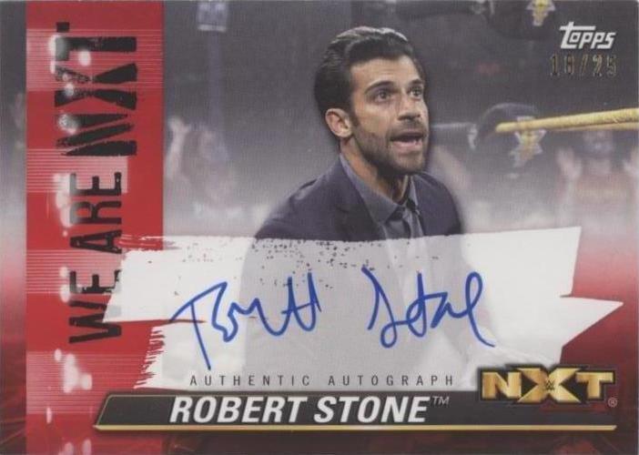 2021 Topps WWE NXT - We Are Nxt Autographs Robert Stone #A-RE Red /25 ...