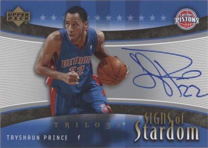 2005-06 Upper Deck Trilogy - Signs of Stardom #SS-TP Tayshaun Prince ...