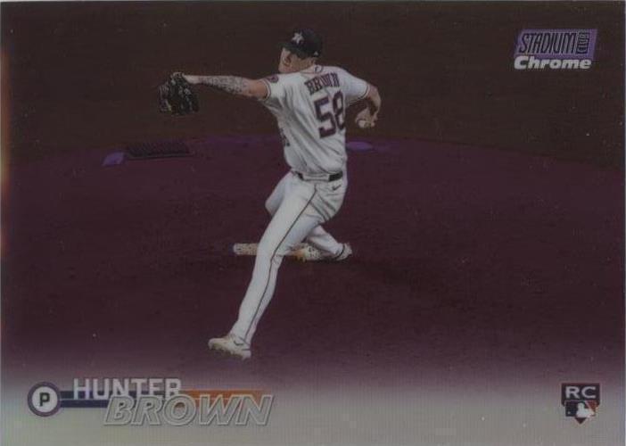 2023 Topps Stadium Club - Chrome Hunter Brown #66 Purple Refractor /75 ...